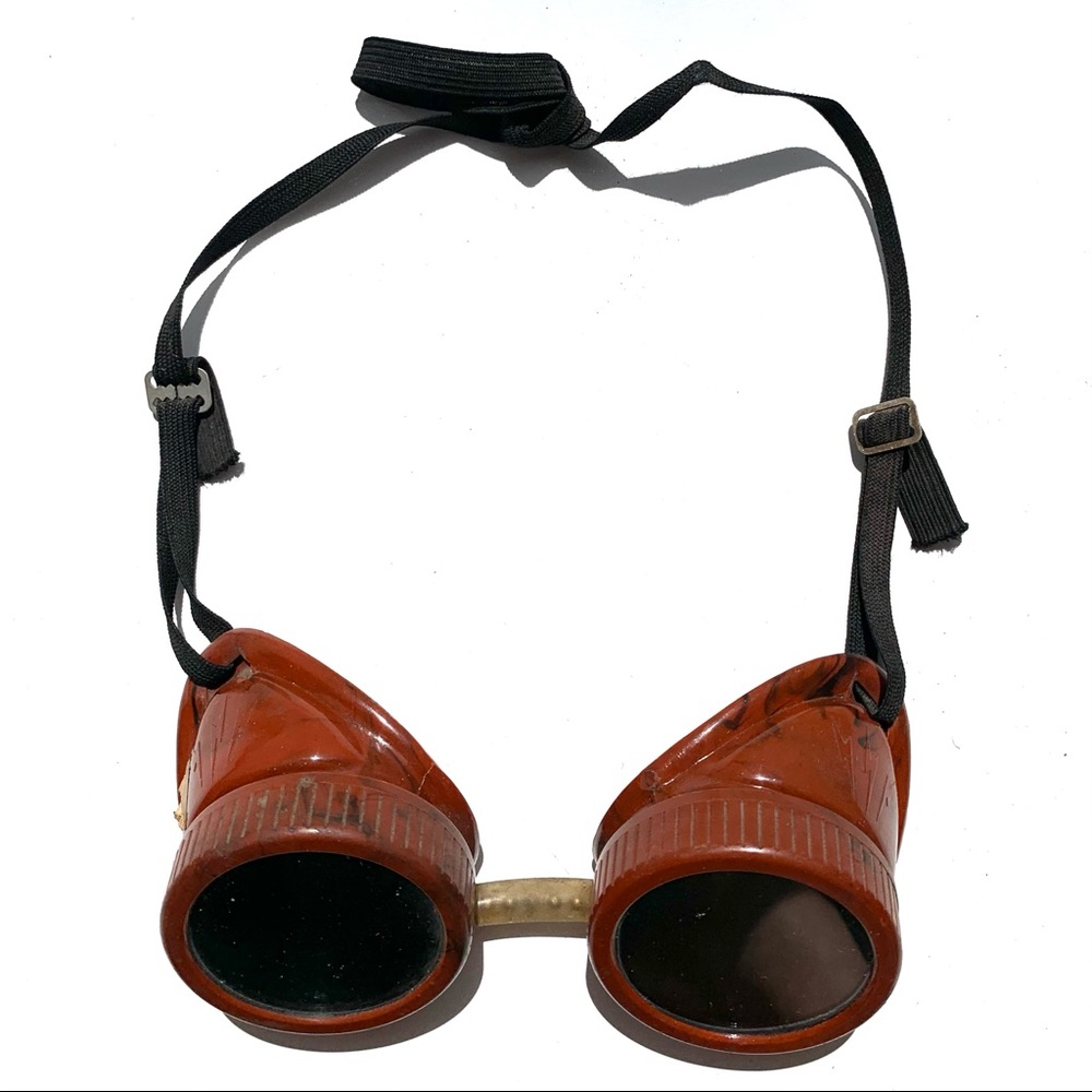 Vintage Safety Goggles Steampunk Motorcycle Welding B… - Gem
